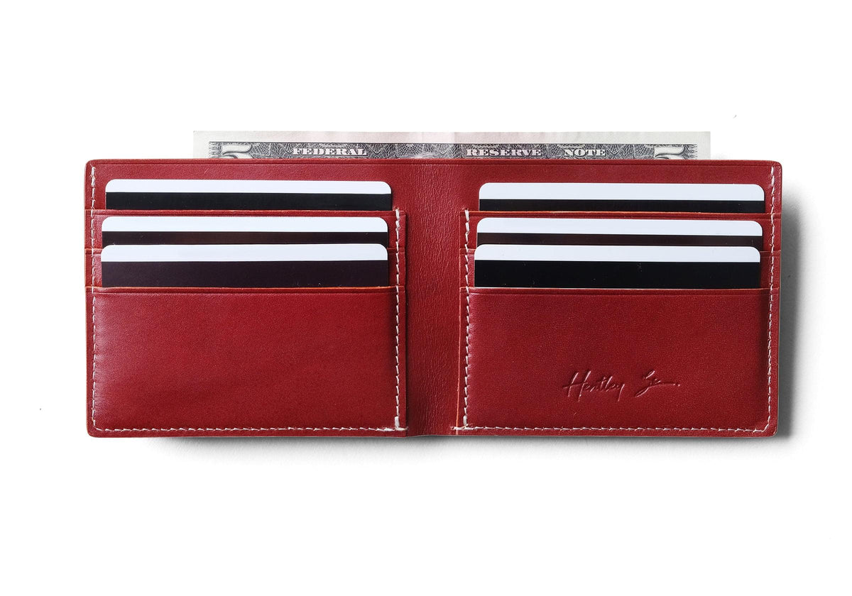 Slim Manhattan Leather Classic Wallet Handmade by Hentley